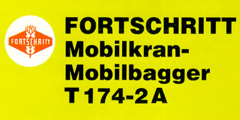 Mobilkran T174-2A – 8 Seitenprospekt 1985 – Weimar Werk